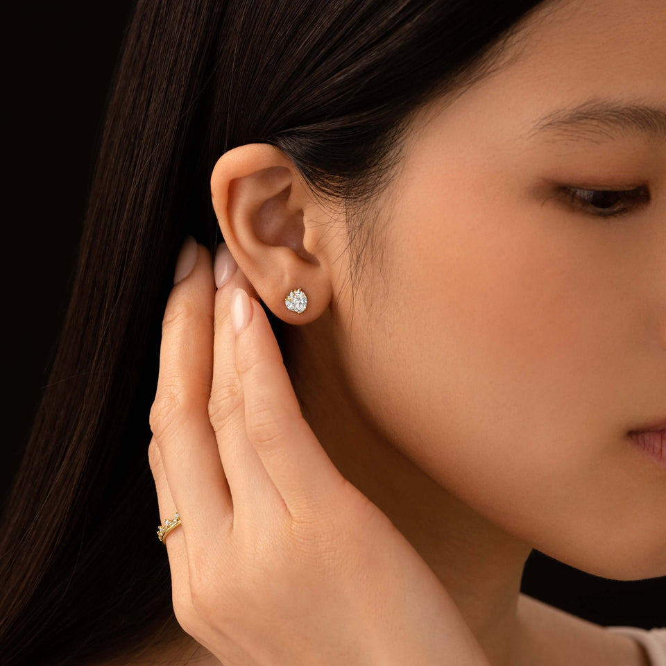 Elegant Diamond Earrings for Women | Designer & Affordable Studs ...